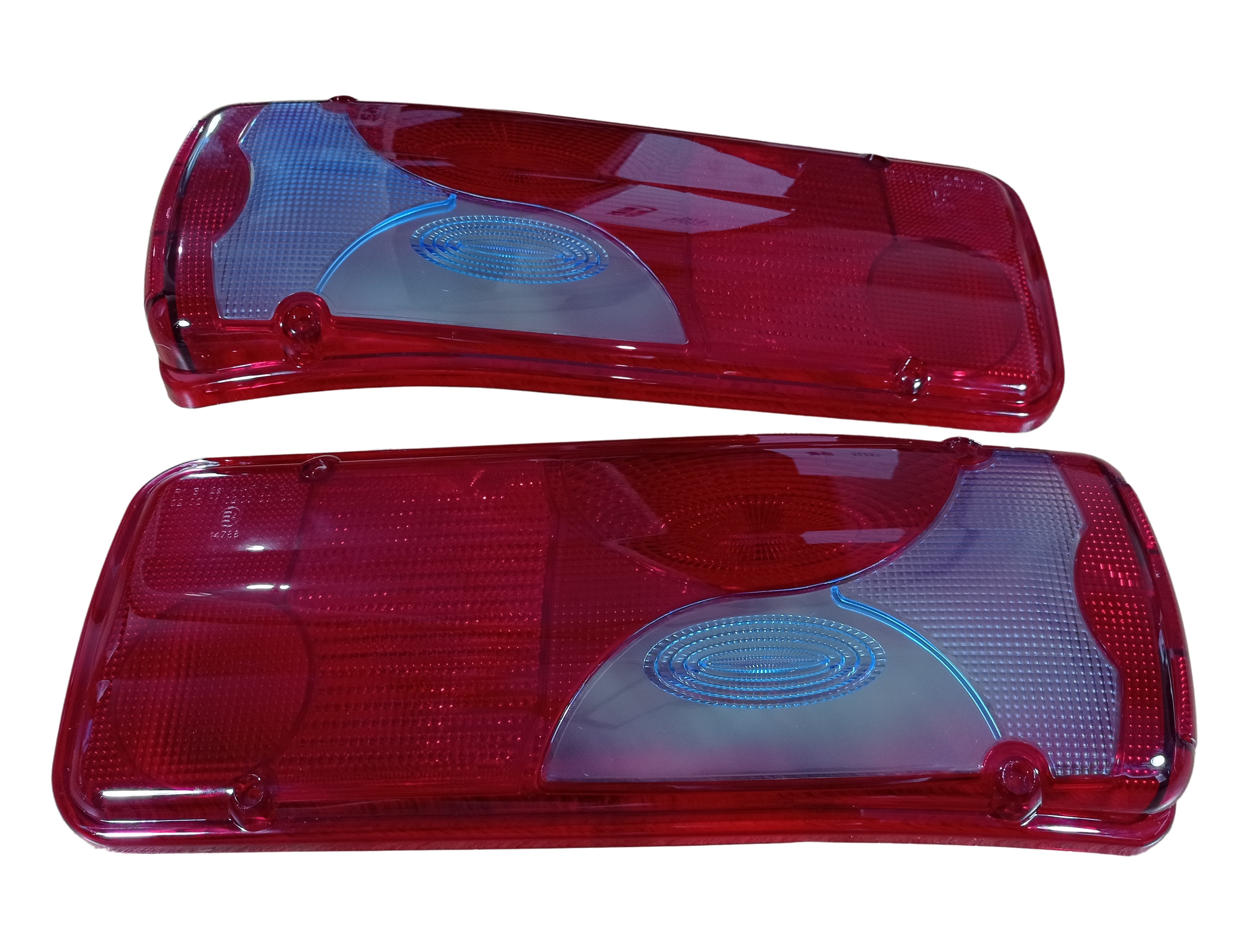 2 x Lens Tail Reverse lights Truck Trailer Glass